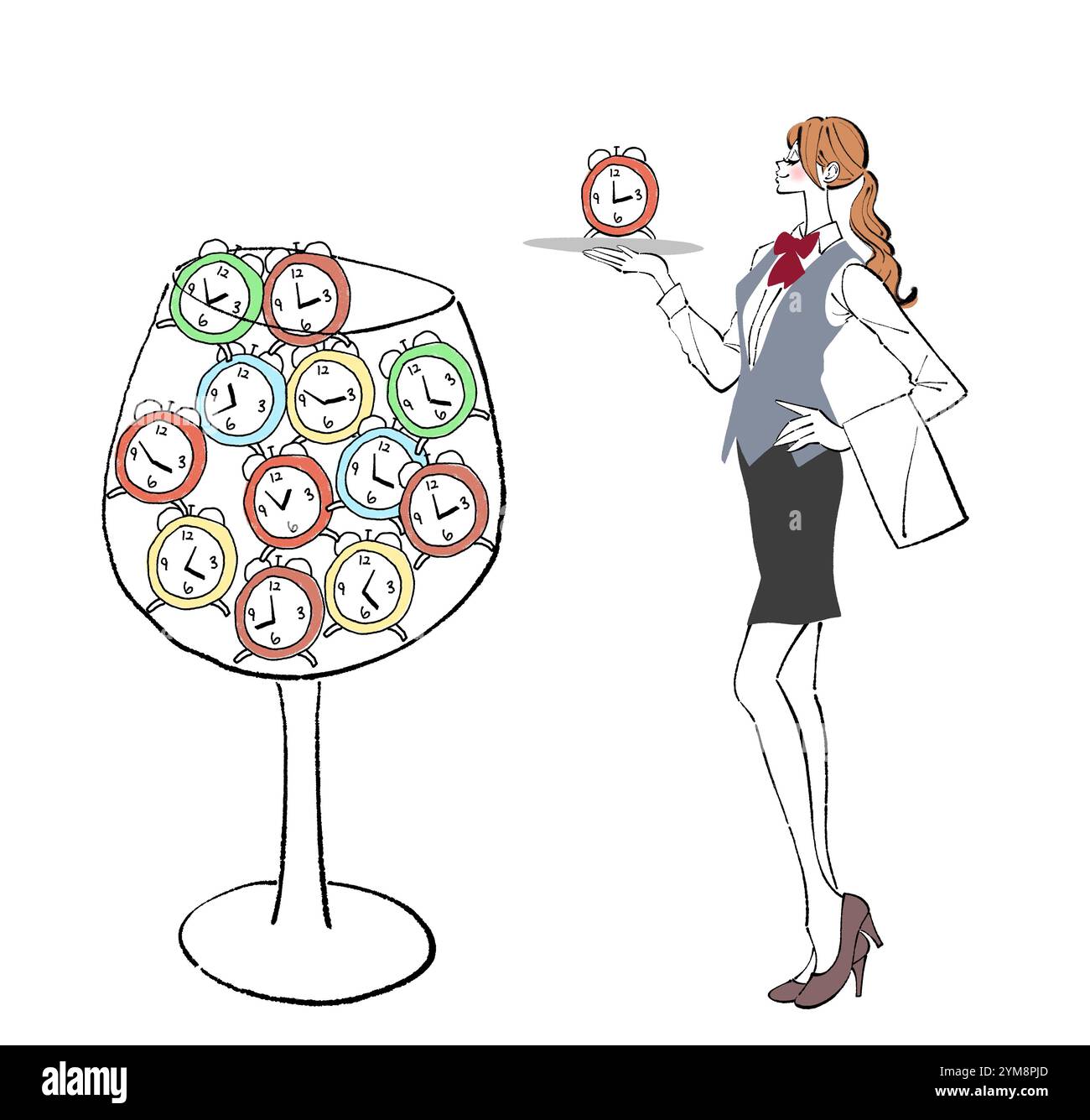 Woman time Cut Out Stock Images & Pictures - Alamy