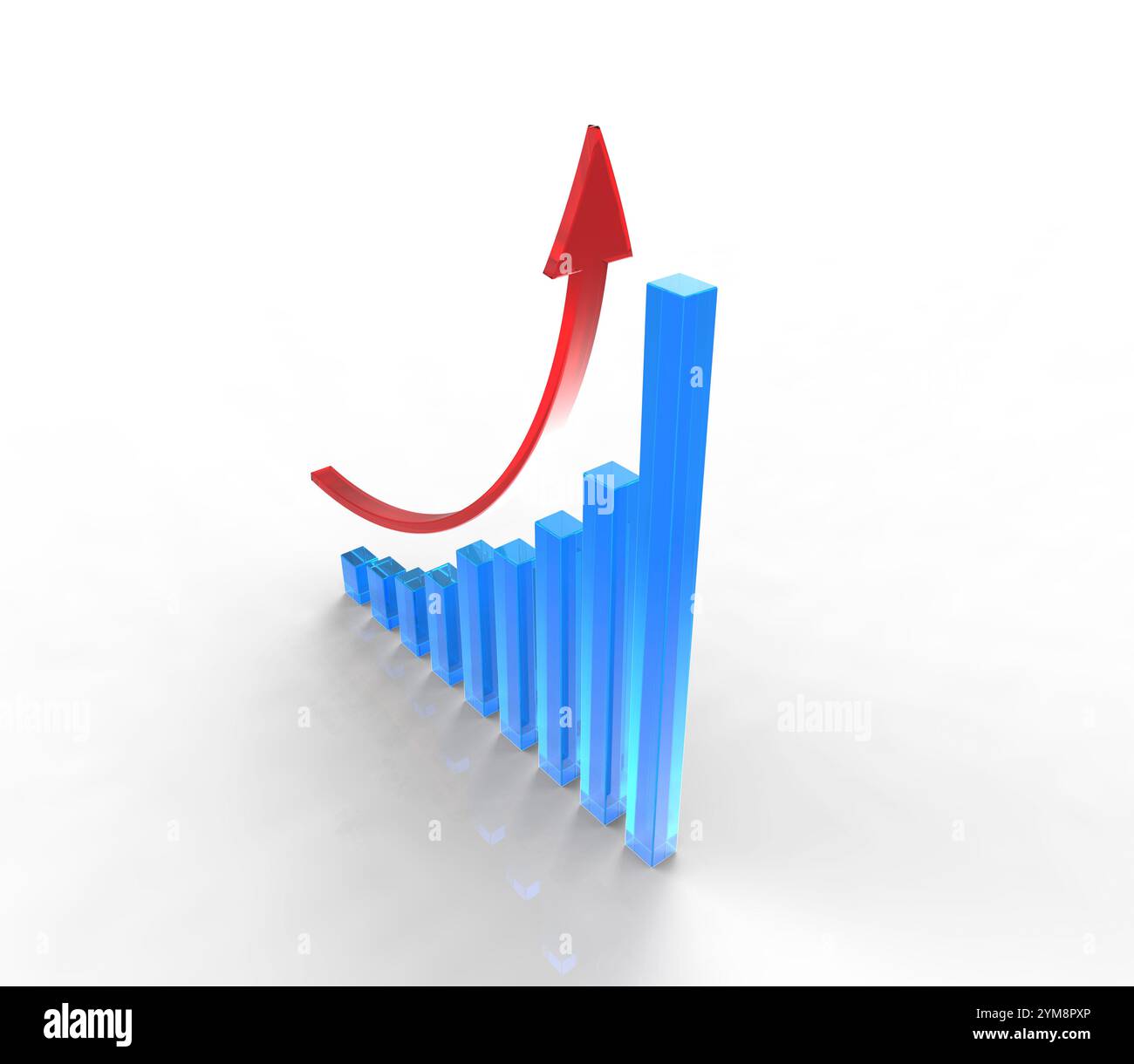 Arrows and graphs Stock Photo - Alamy
