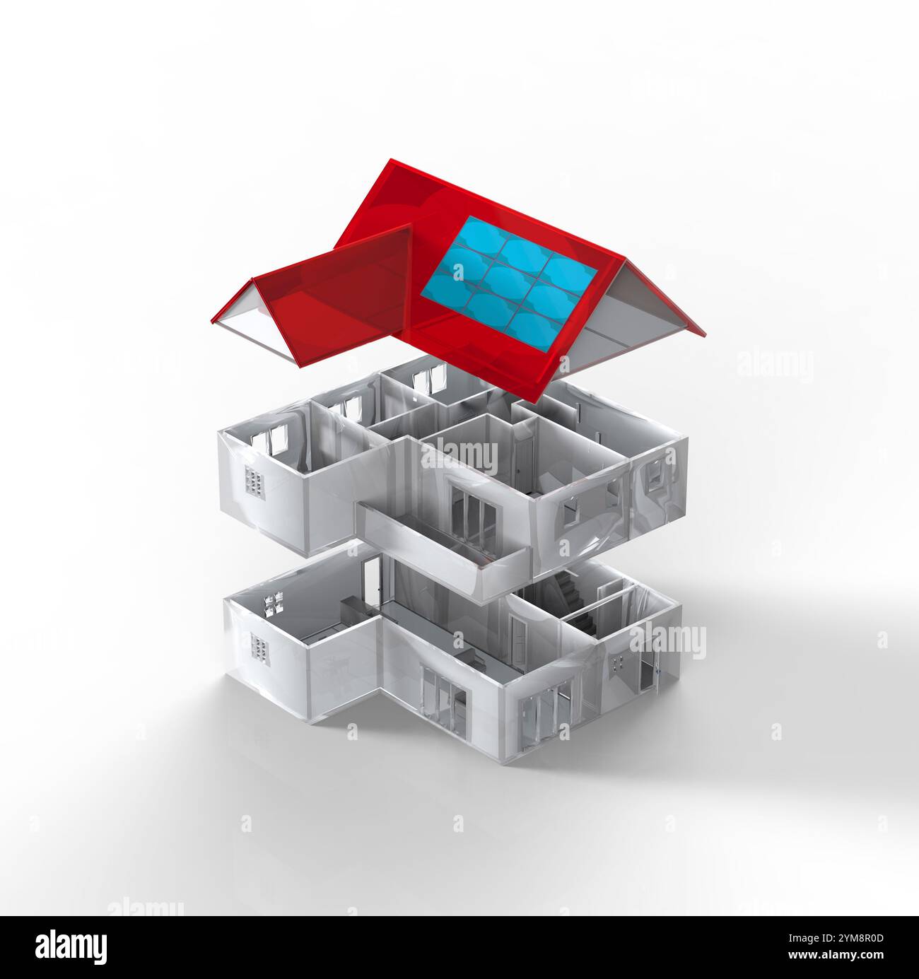 Schematic plan of the dwelling house Stock Photo - Alamy