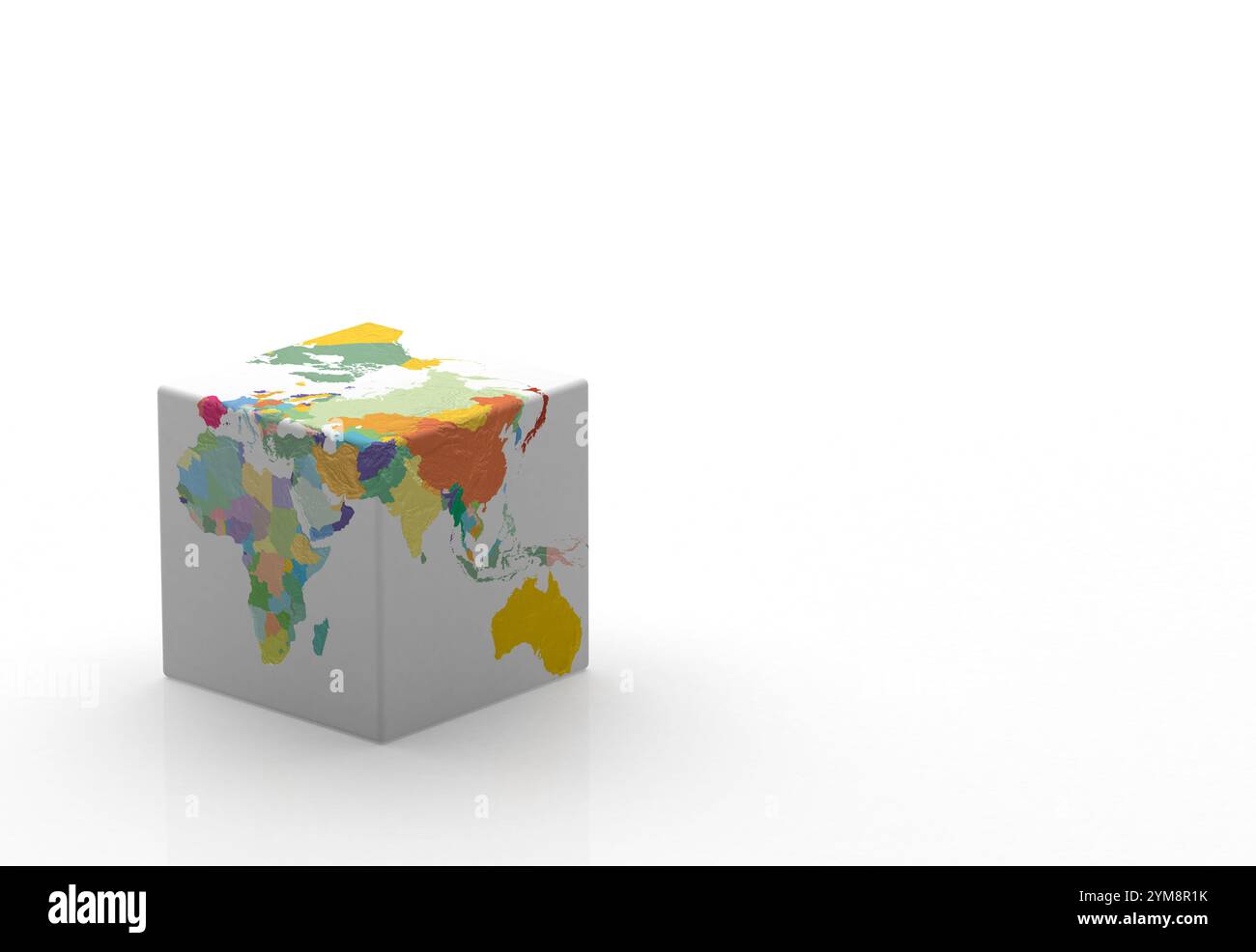 Square world map Stock Photo - Alamy