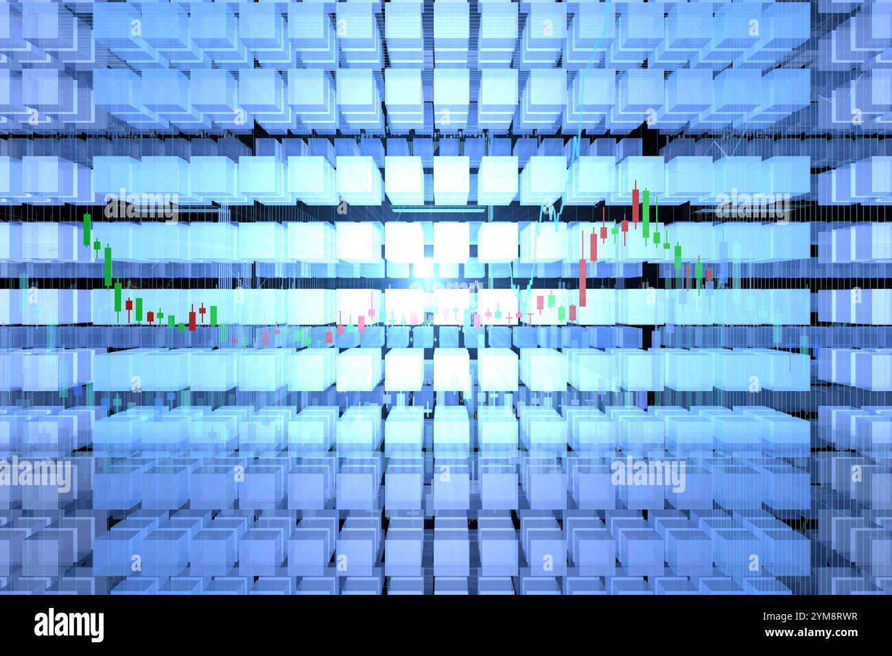 Graph of share prices Stock Photo - Alamy