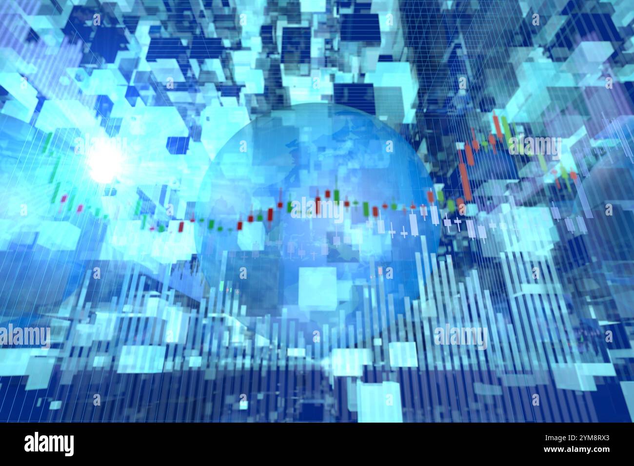 Graph of share prices Stock Photo - Alamy