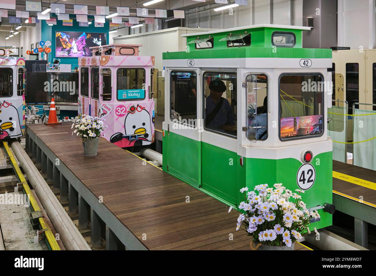 Sep 2024, Busan Sky Capsule running along Haeundae Beach, Busan, South ...