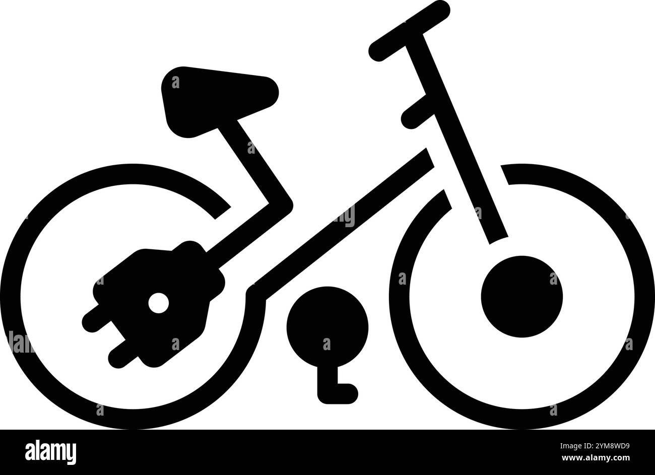 E bike sign Black and White Stock Photos & Images - Alamy
