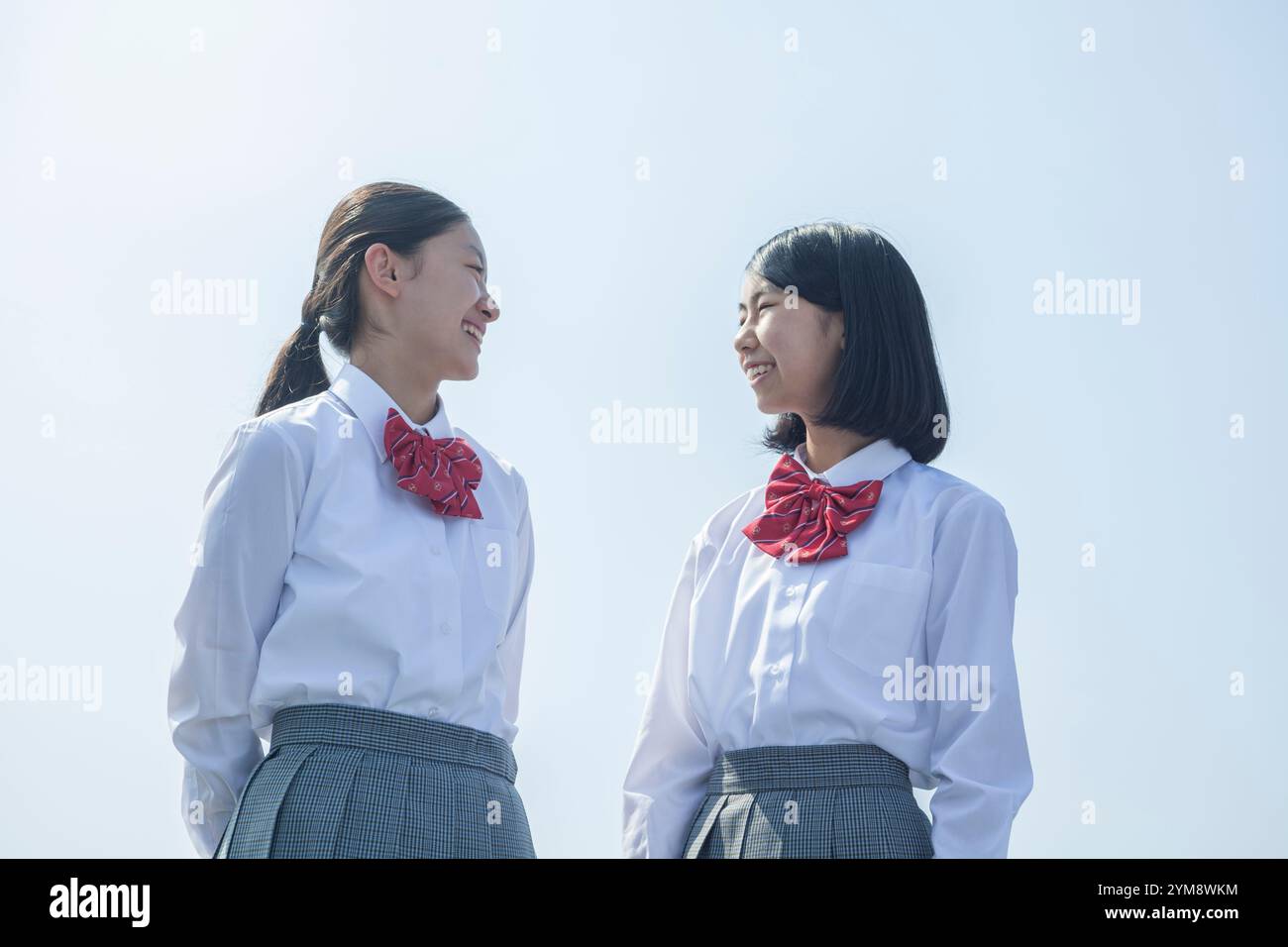 Blue uniform students hi-res stock photography and images - Alamy