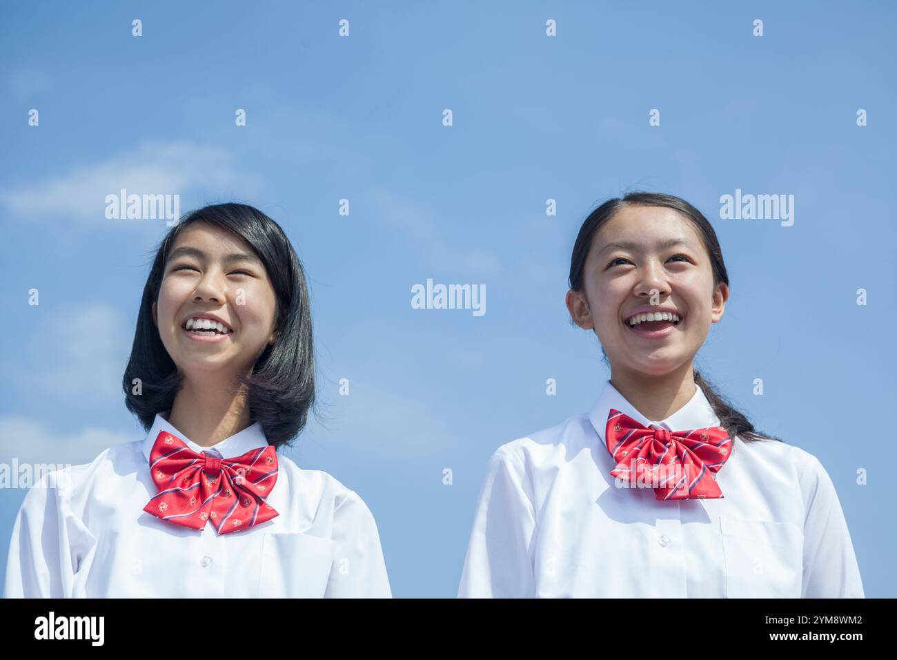 Blue uniform students hi-res stock photography and images - Alamy