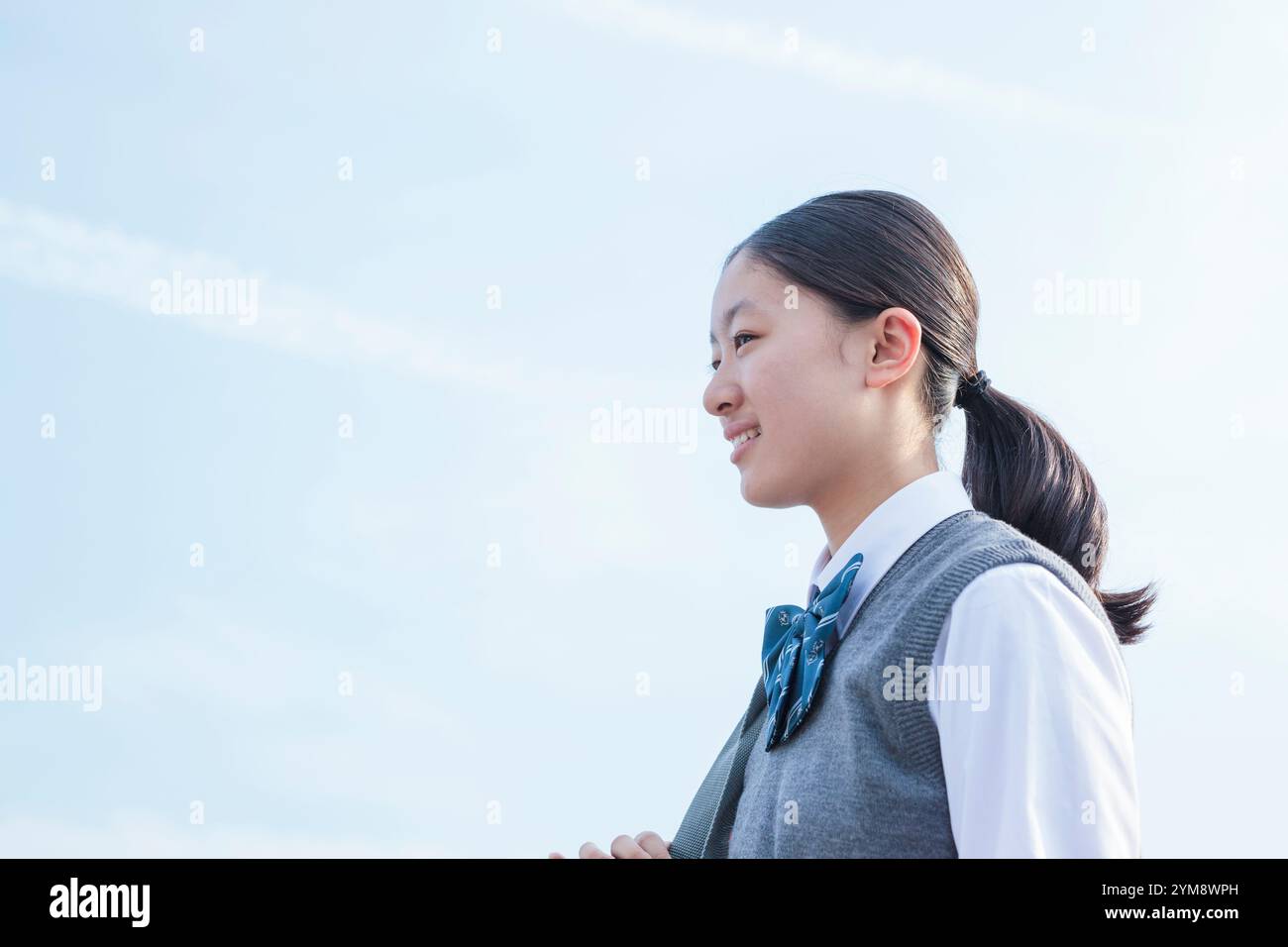Bright blue uniform hi-res stock photography and images - Alamy