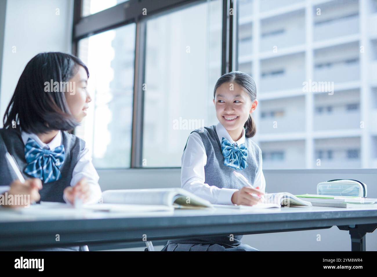 Female student studying Stock Photo - Alamy