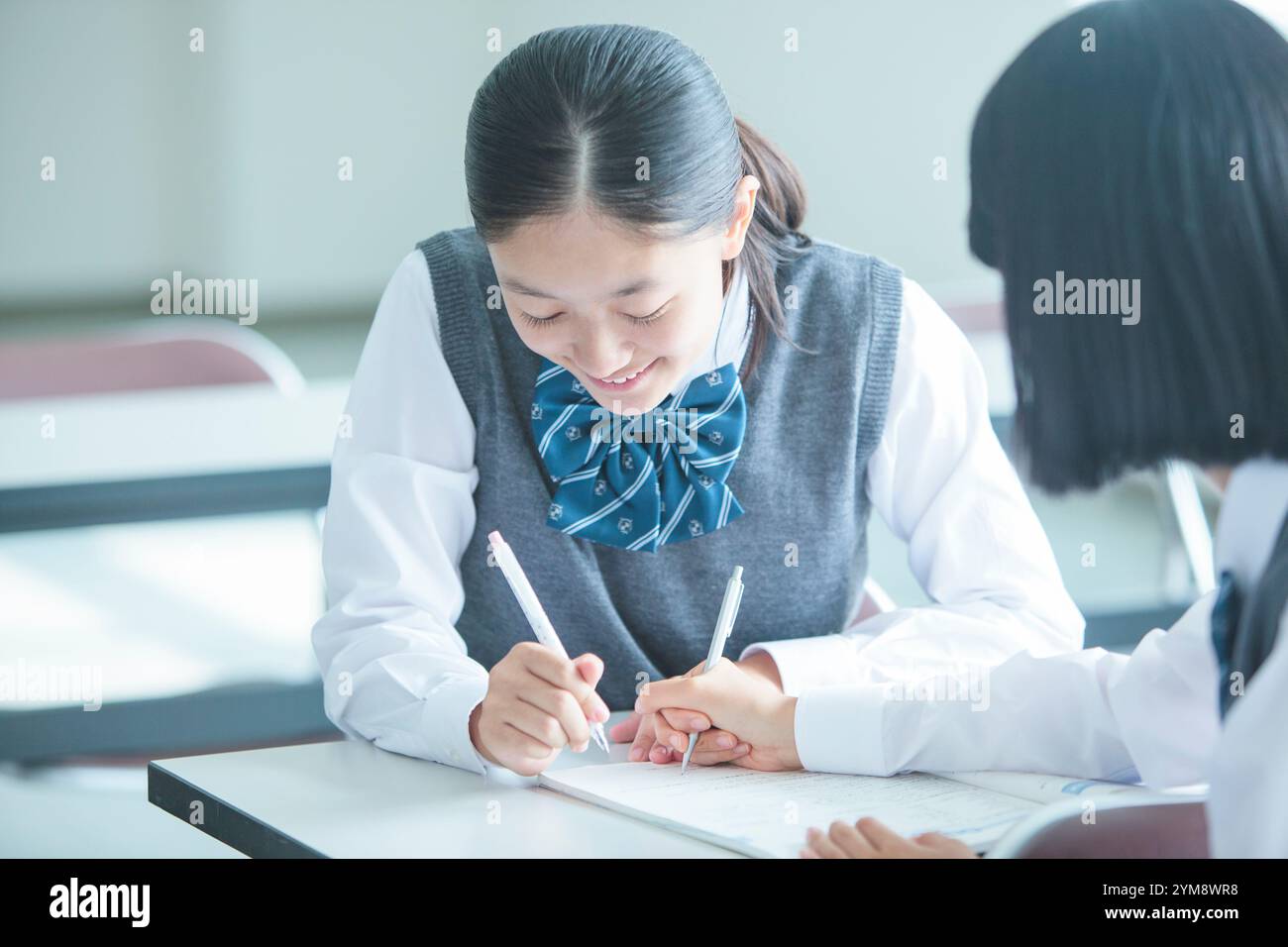 Female student studying Stock Photo - Alamy
