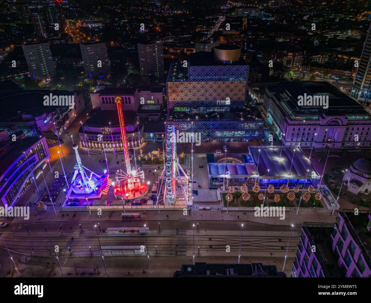 Birmingham big wheel centenary square hi-res stock photography and ...