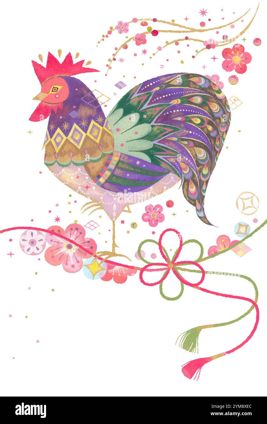 Rooster pattern hi-res stock photography and images - Alamy