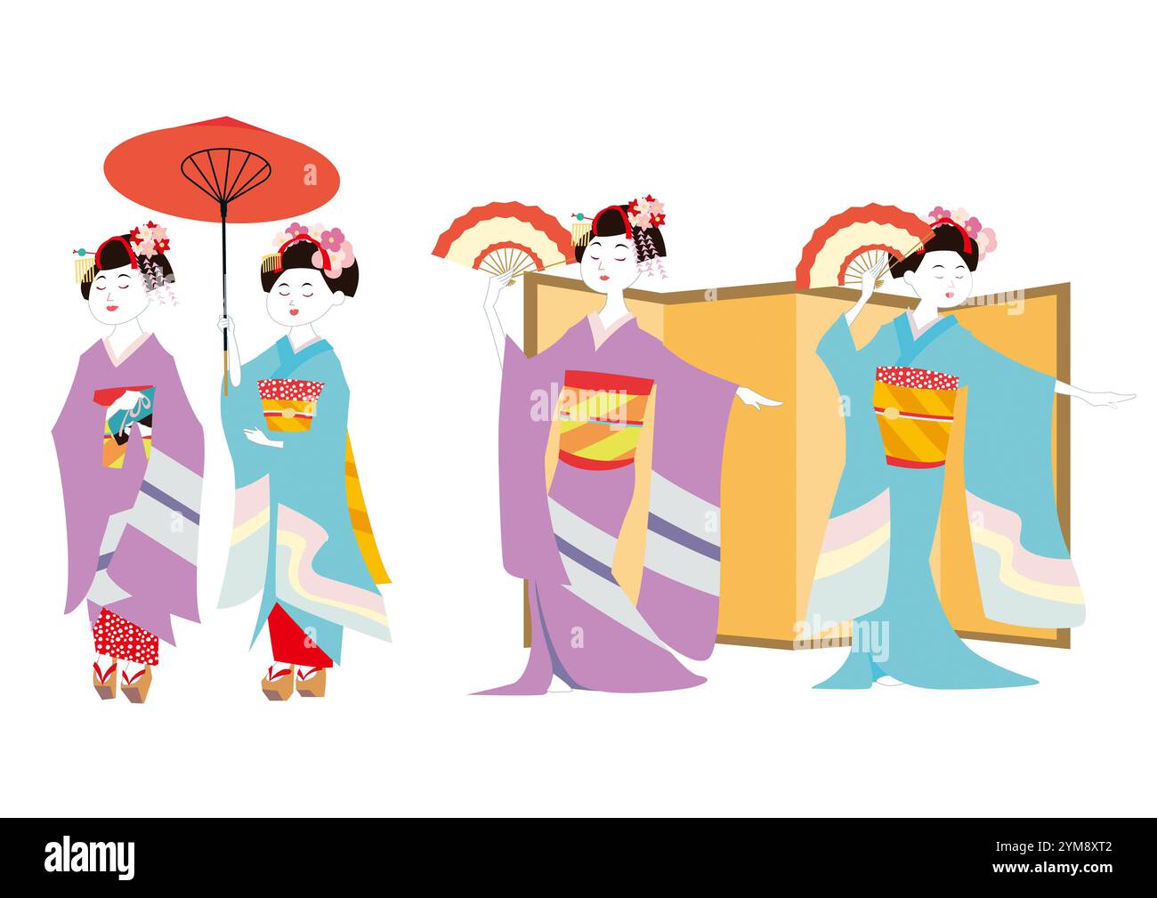 Wagasa Cut Out Stock Images & Pictures - Alamy