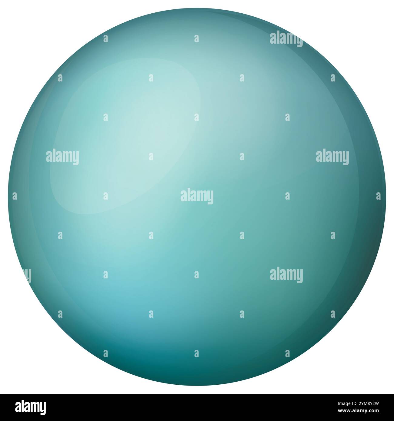 Glass blue ball or precious pearl. Glossy realistic ball, 3D abstract ...