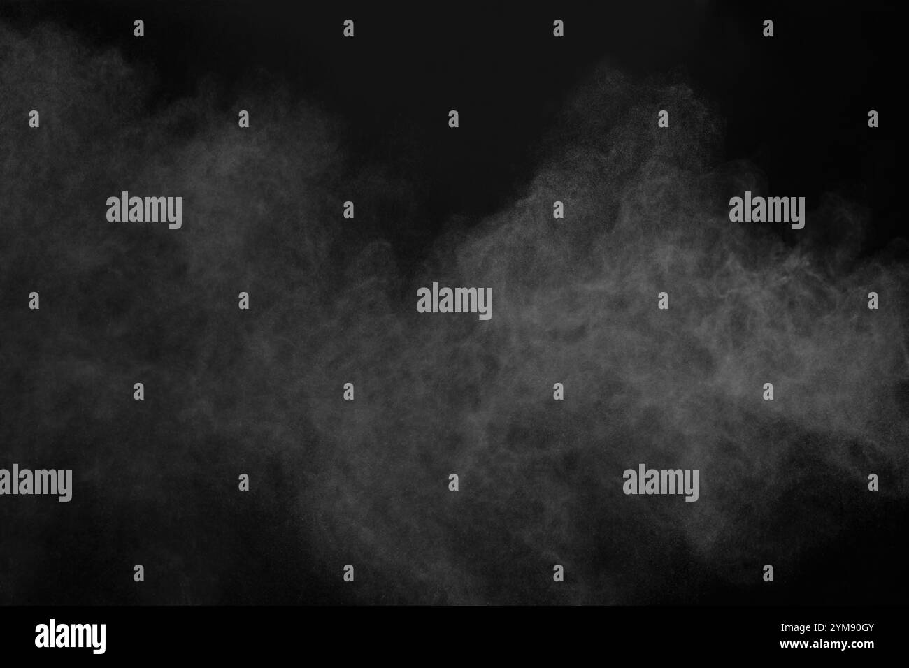 Powder Smoke on Black Background Stock Photo - Alamy