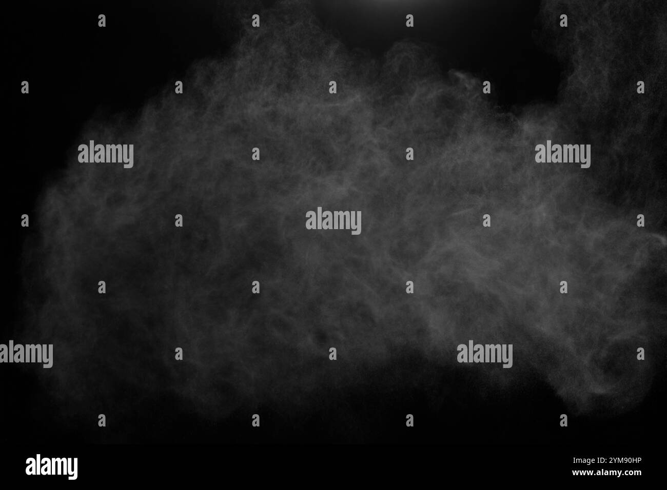 Powder Smoke on Black Background Stock Photo - Alamy