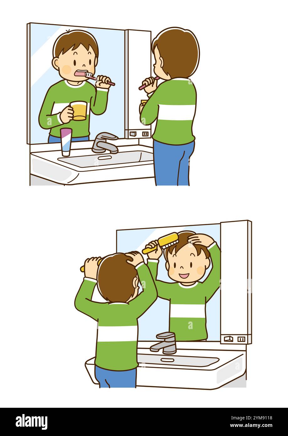 Comb My Hair Clipart