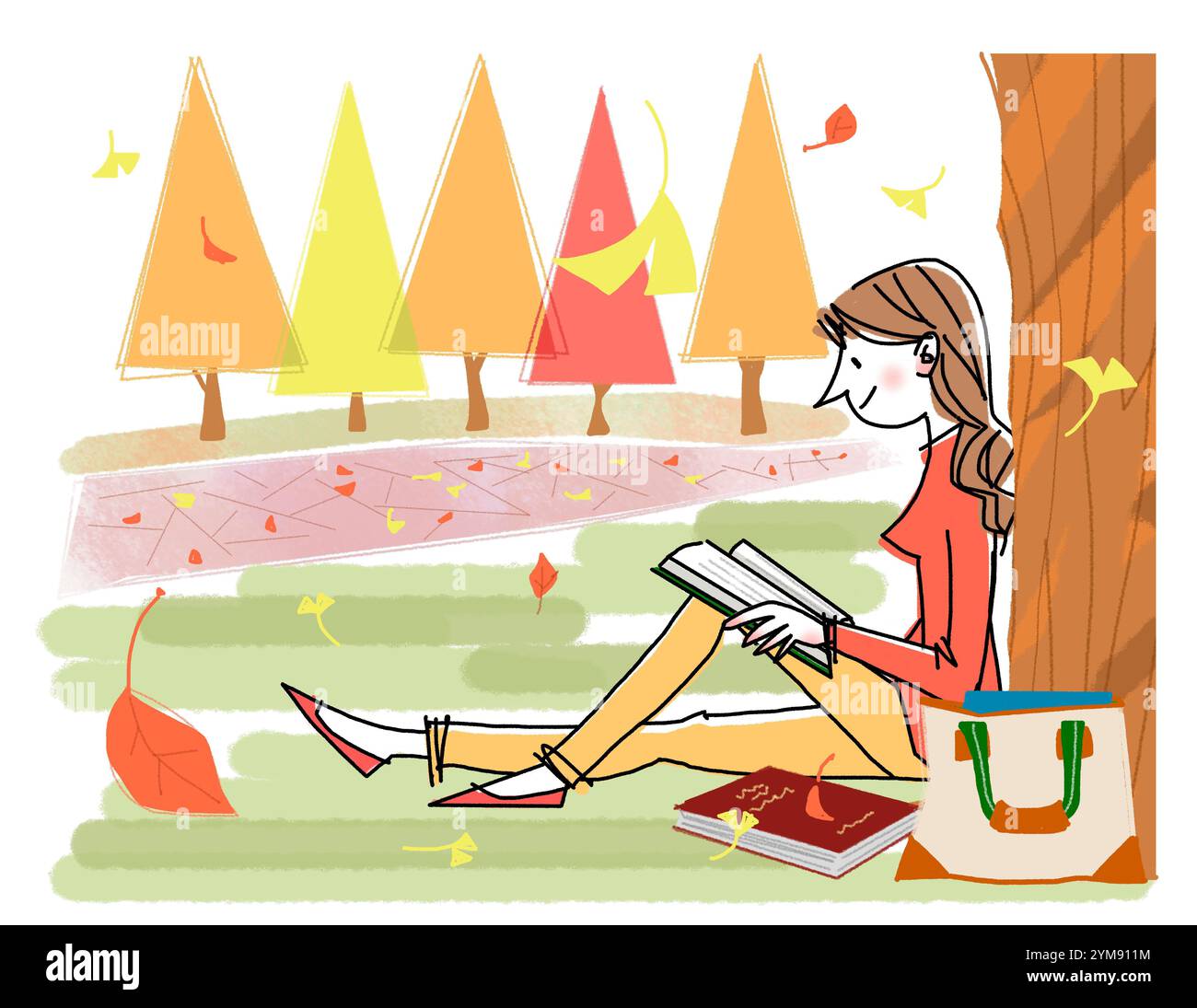 Autumn of reading Stock Photo - Alamy