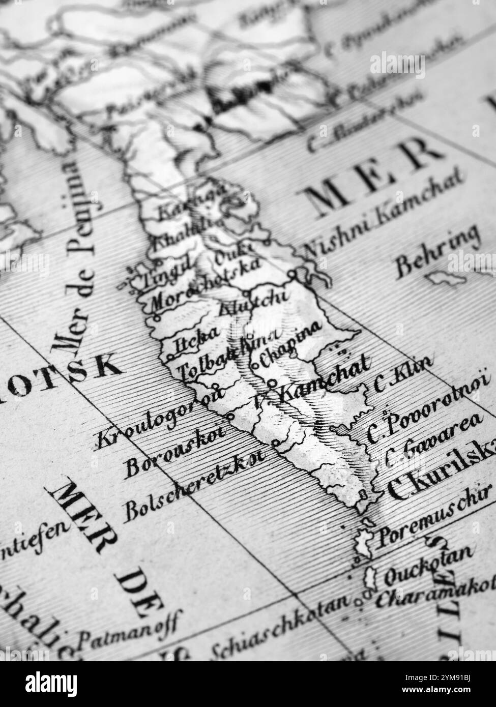 Old map of asia Black and White Stock Photos & Images - Alamy