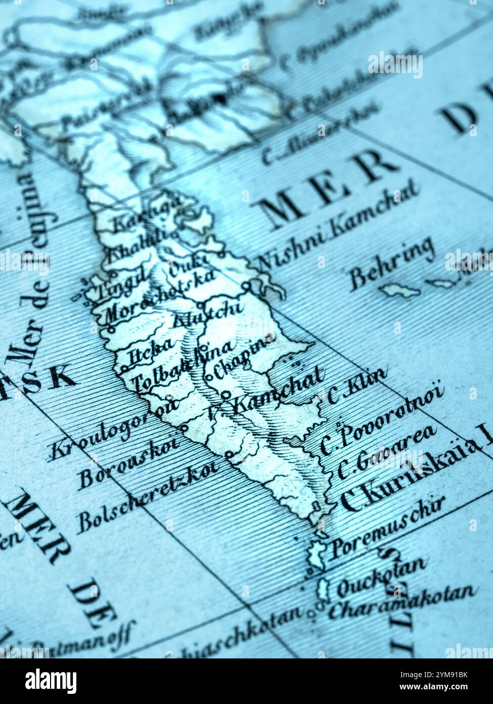 Kamchatka map hi-res stock photography and images - Alamy