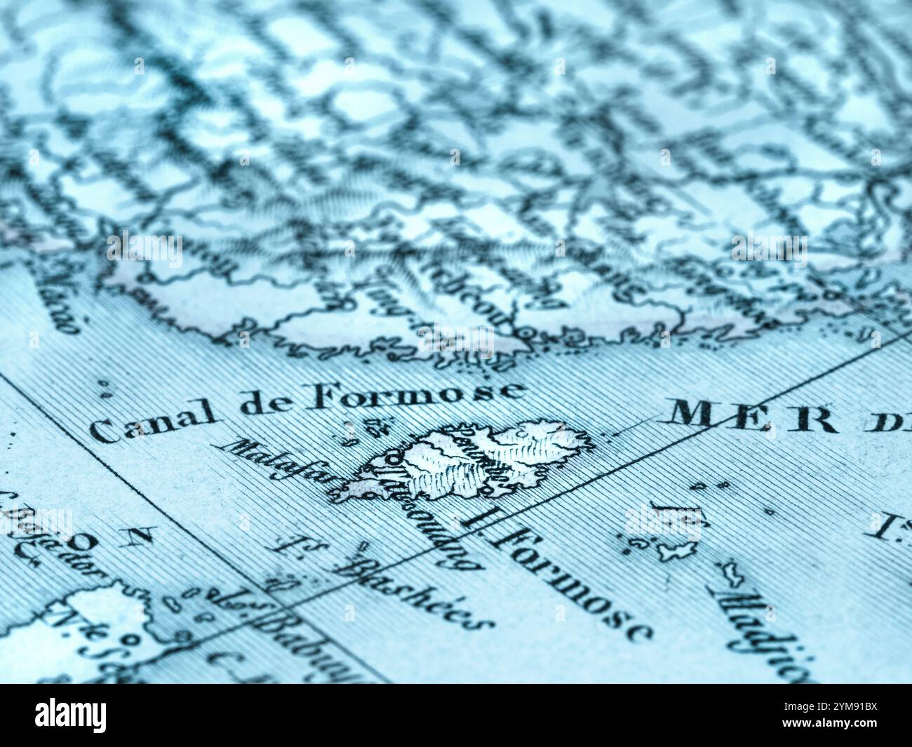 Old Map Taiwan Stock Photo - Alamy