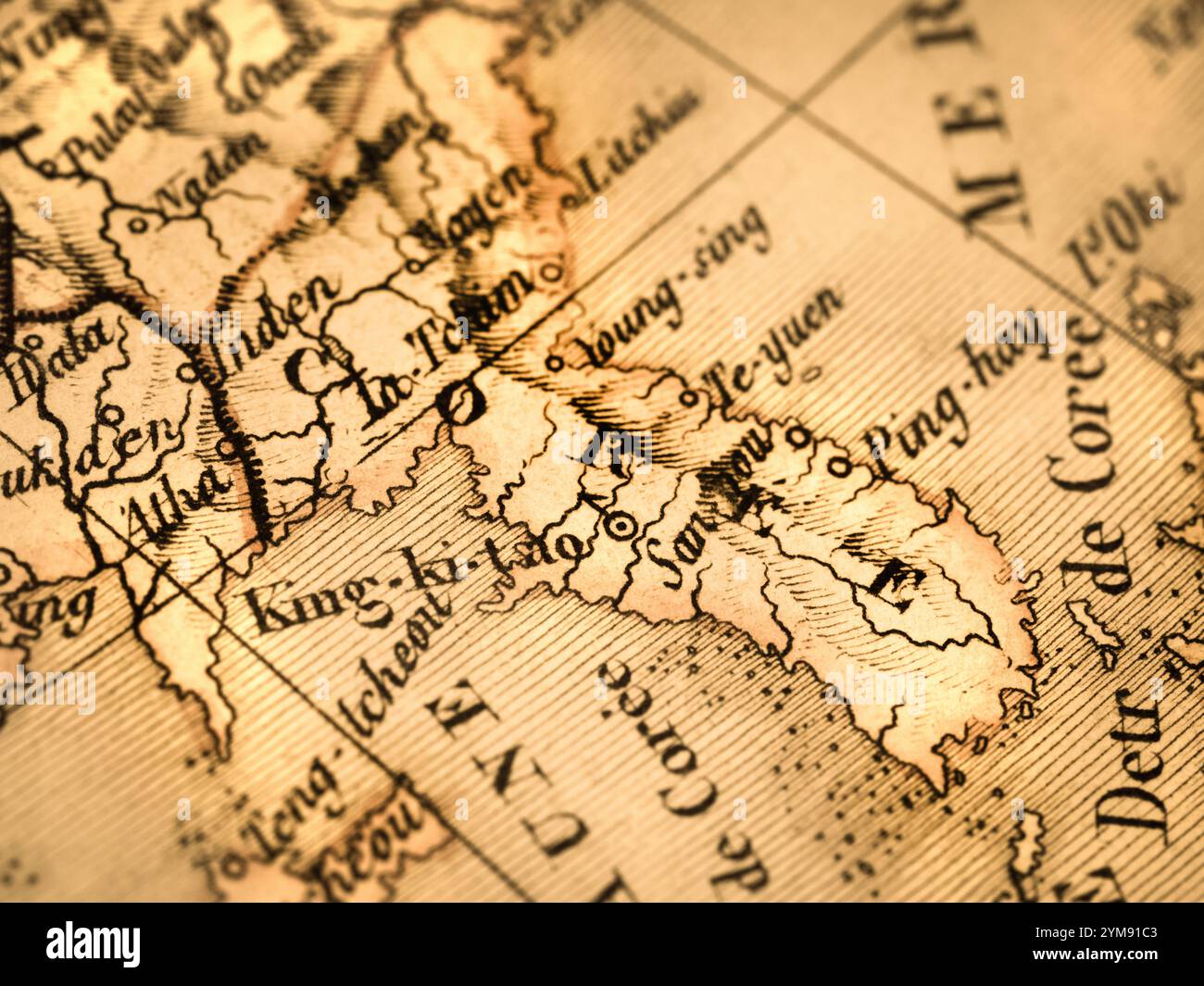 Antique map of korea hi-res stock photography and images - Alamy
