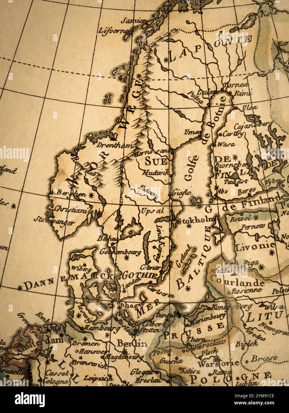 Old map northern europe hi-res stock photography and images - Alamy