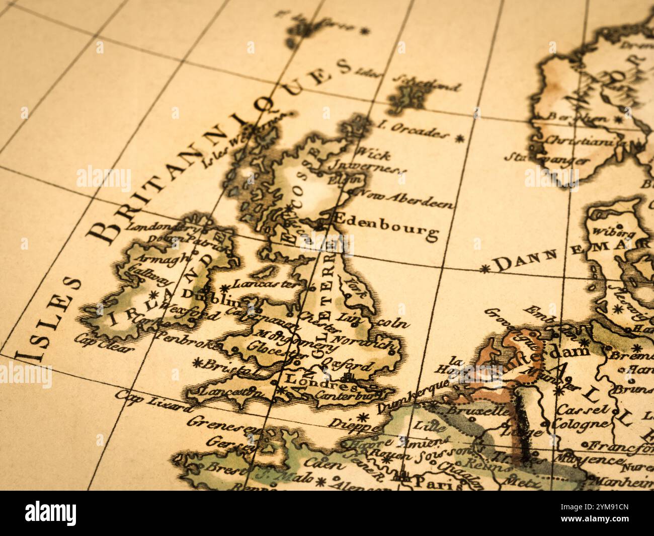 Old maps Great Britain Stock Photo - Alamy