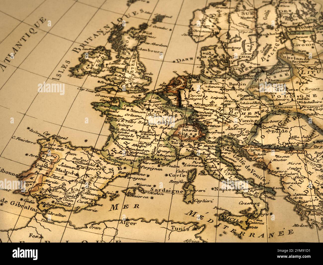 Map of britain 18th century hi-res stock photography and images - Alamy