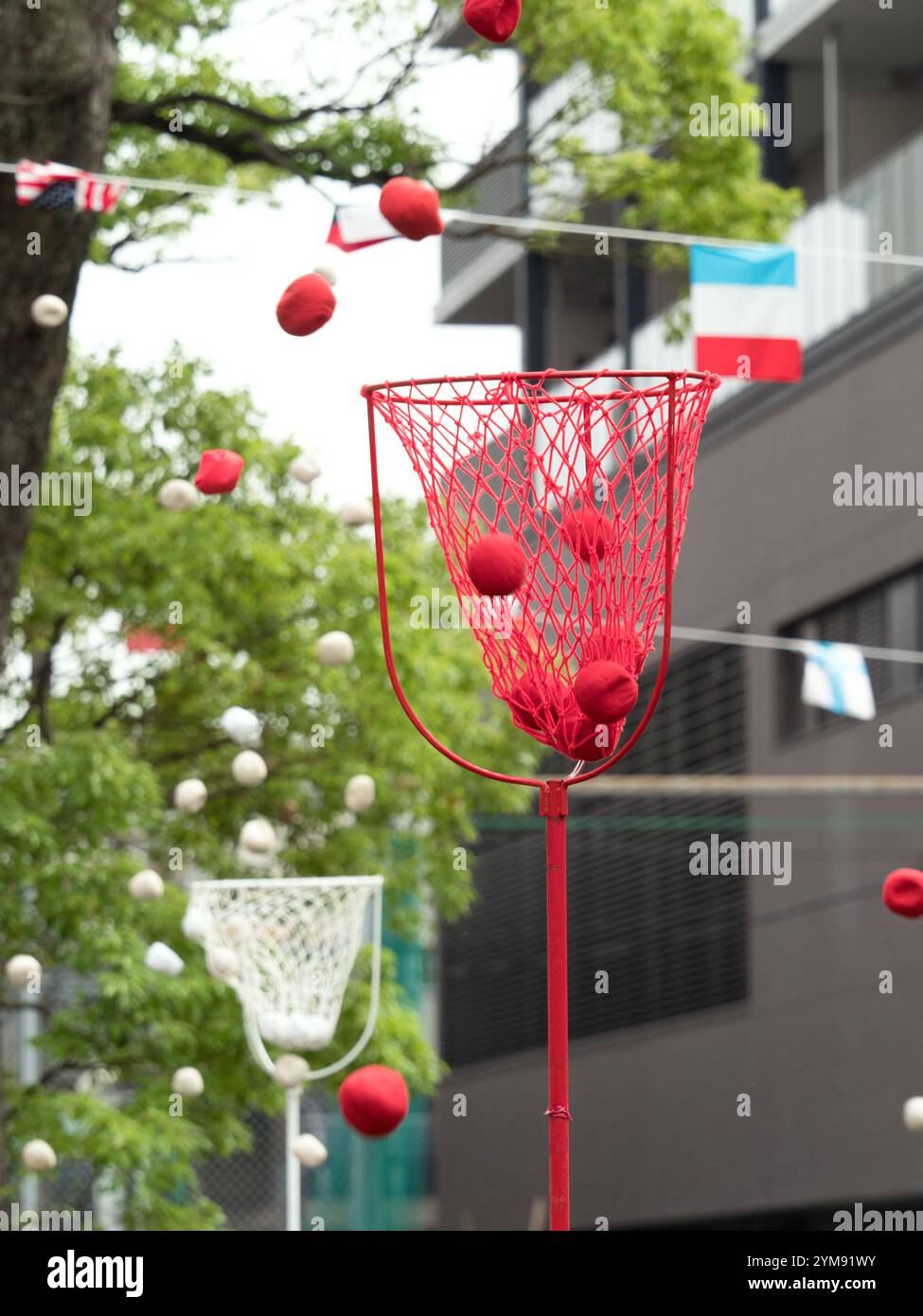 A ball thrower at an athletic meet Stock Photo - Alamy