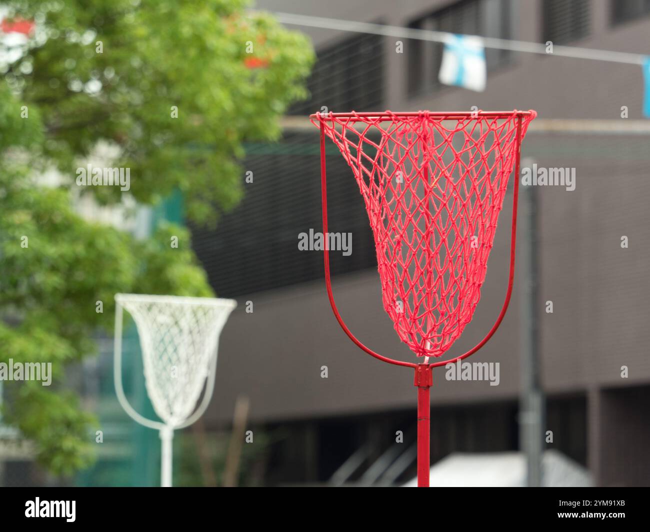 A ball thrower at an athletic meet Stock Photo - Alamy
