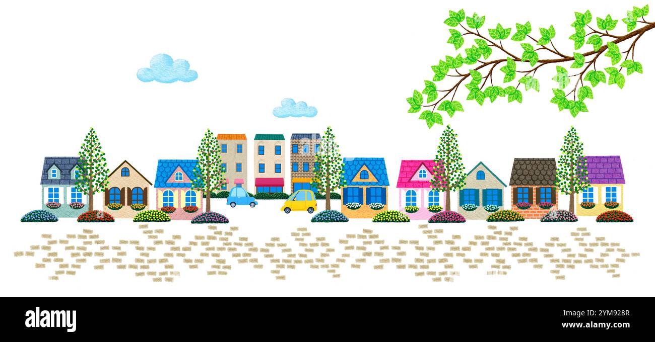 Home street Cut Out Stock Images & Pictures - Alamy
