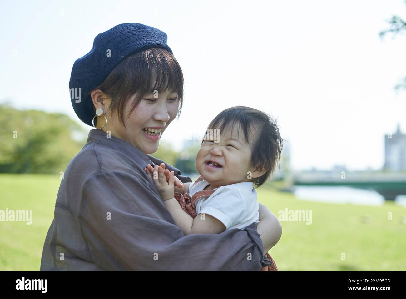 Cute Japanese baby and family Stock Photo - Alamy