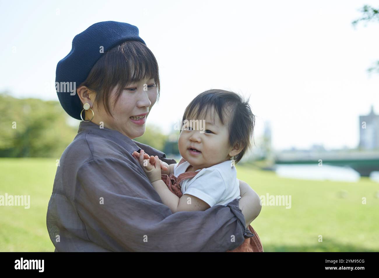 Cute Japanese baby and family Stock Photo - Alamy