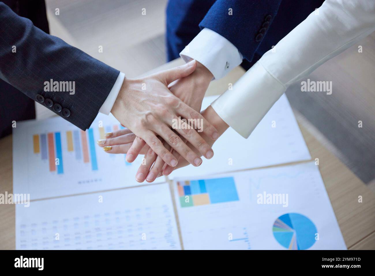 Clasping hands together hi-res stock photography and images - Alamy