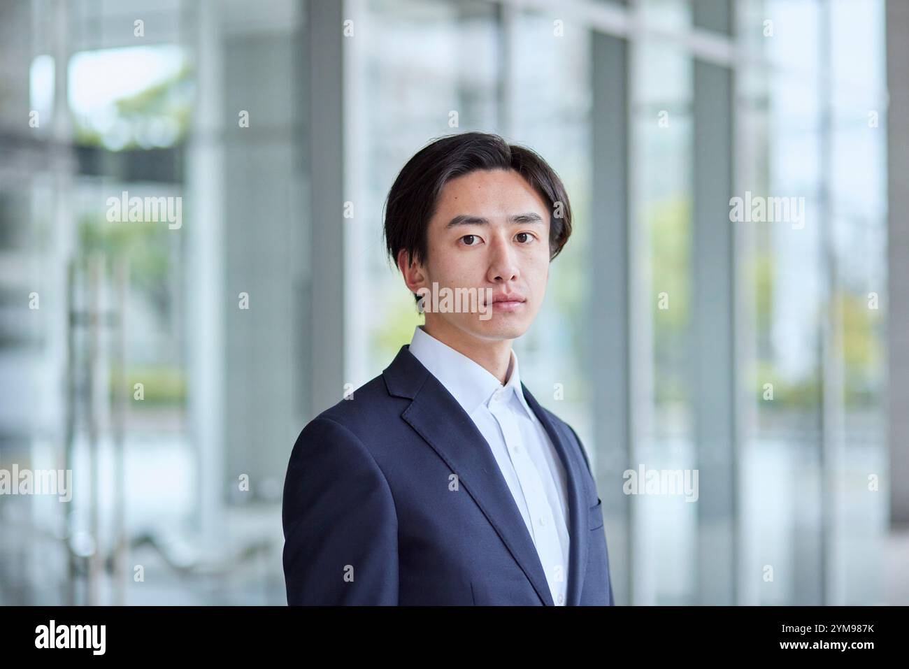 Businessman starting day office hi-res stock photography and images - Alamy