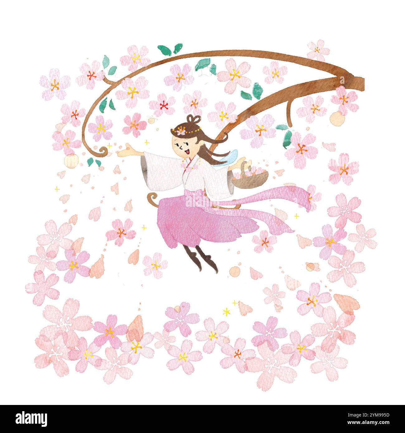 Cherry blossom fairy Stock Photo - Alamy