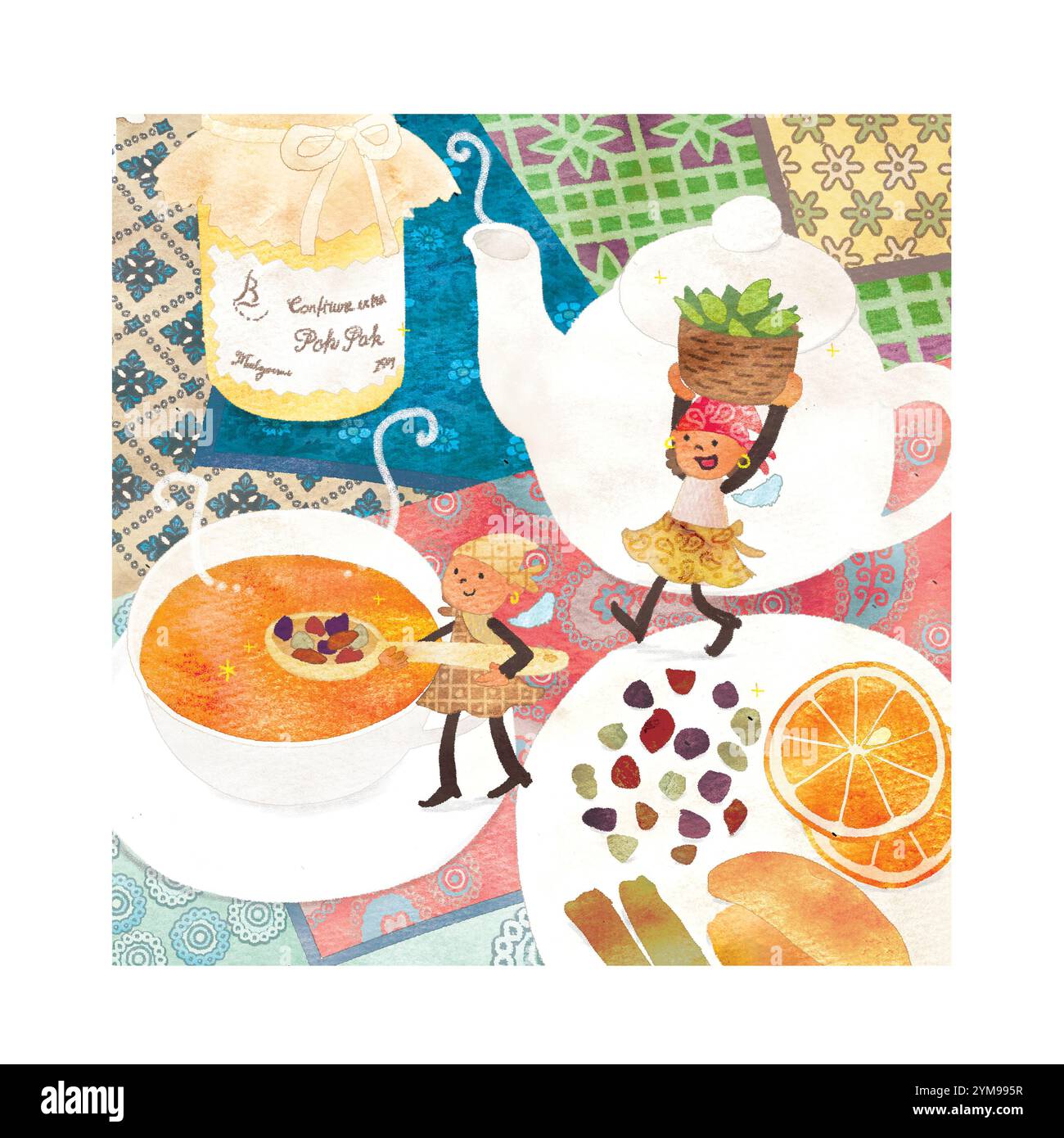 Tea art Cut Out Stock Images & Pictures - Alamy