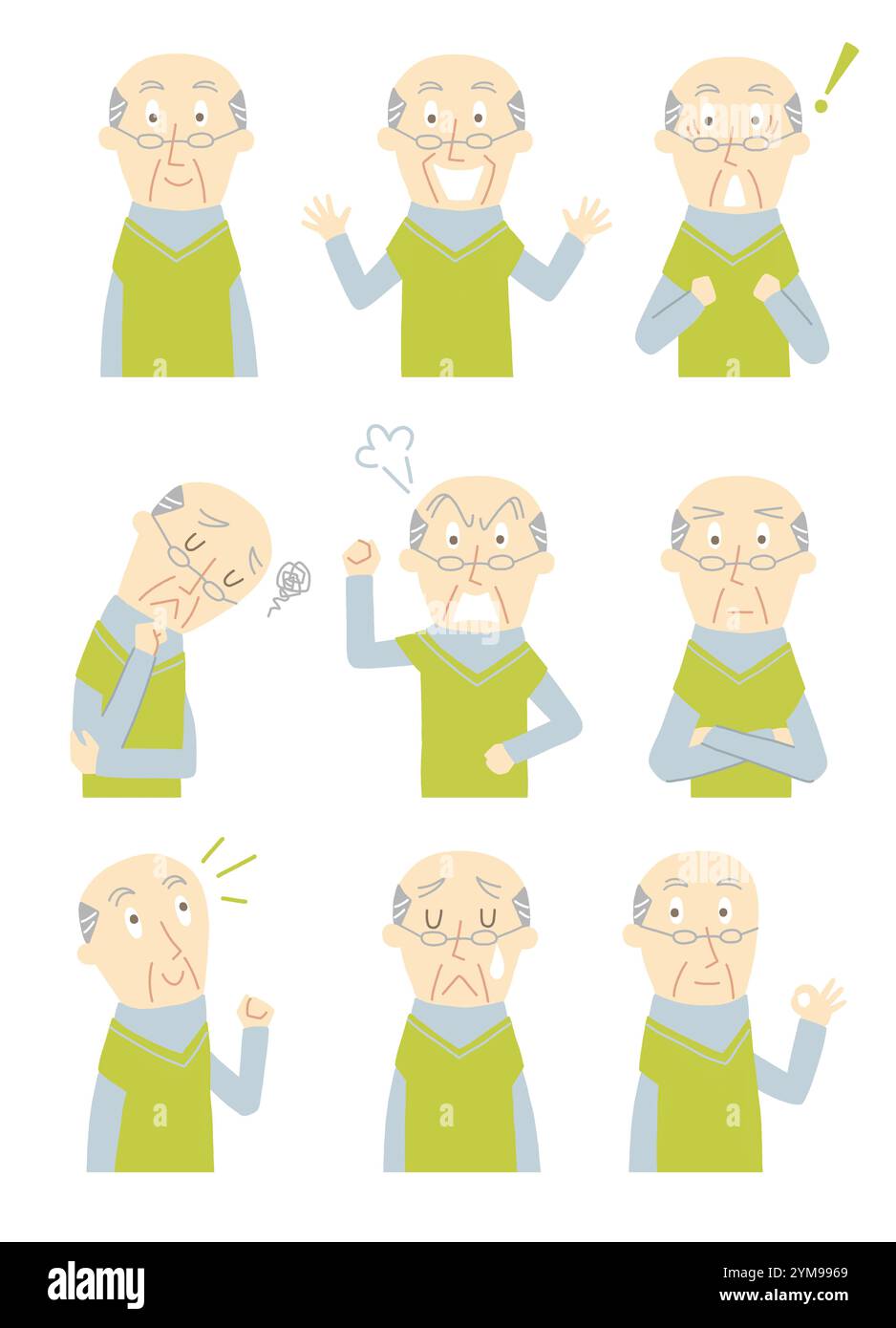 Old expressions Cut Out Stock Images & Pictures - Alamy
