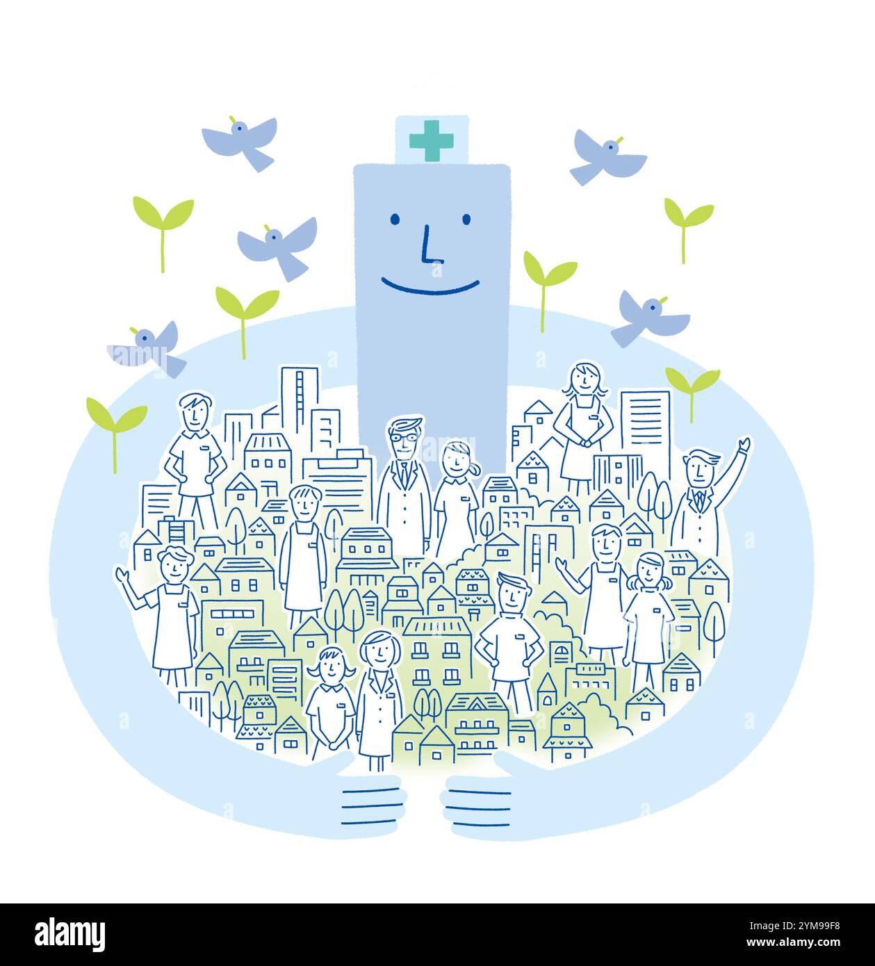 Nursing care community Cut Out Stock Images & Pictures - Alamy