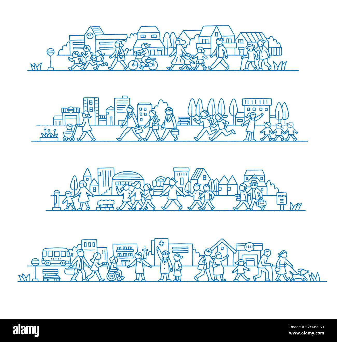 For the people of the town Cut Out Stock Images & Pictures - Alamy