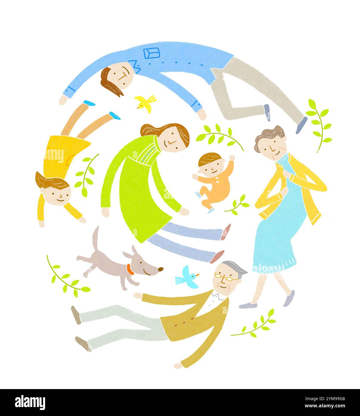 Three generation family Stock Photo - Alamy