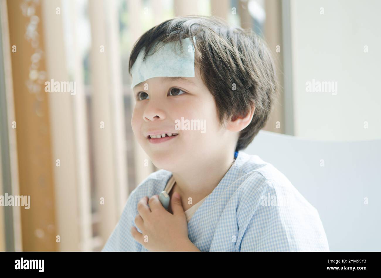 Child with fever Stock Photo - Alamy