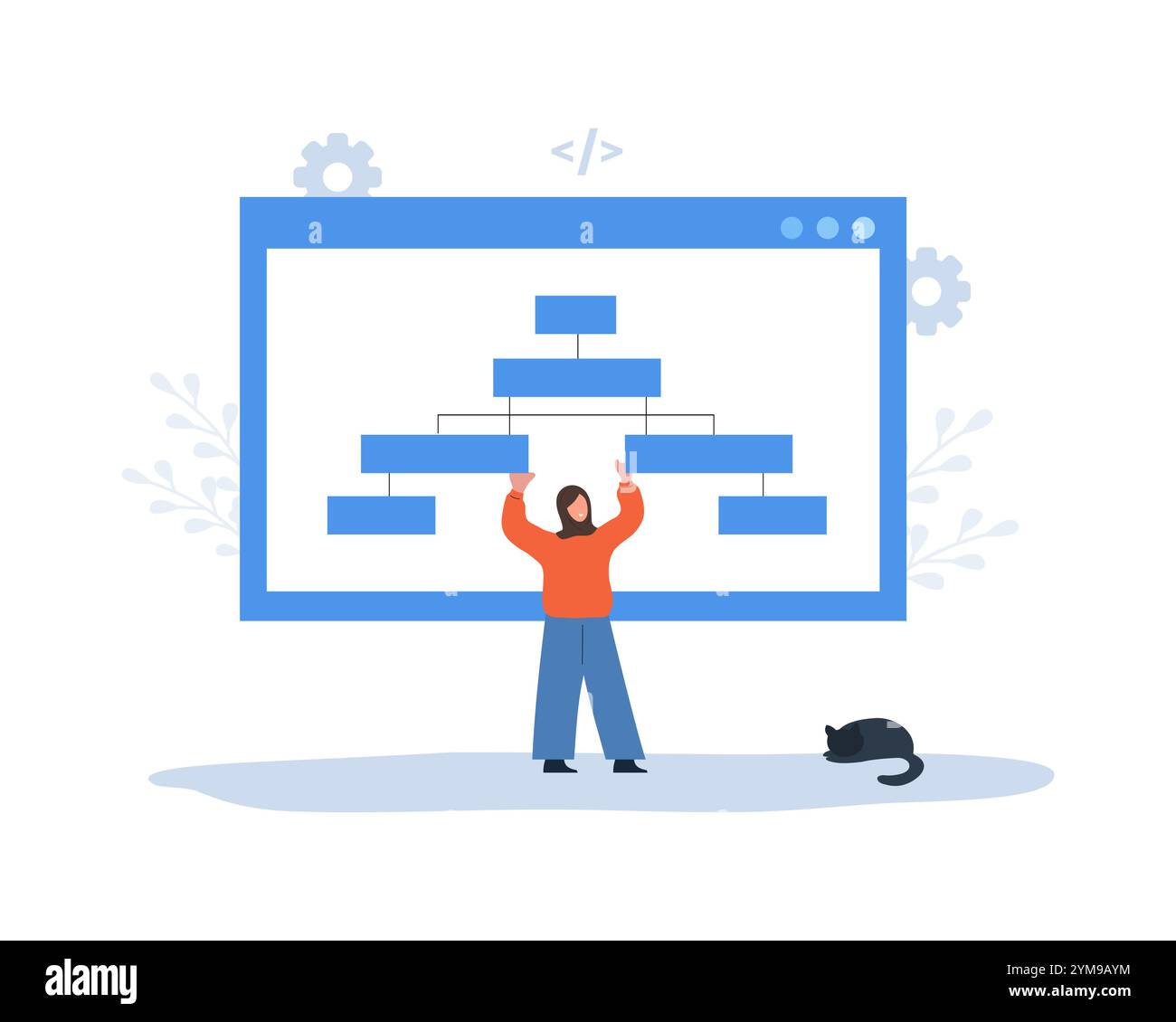 Map creation process Stock Vector Images - Alamy