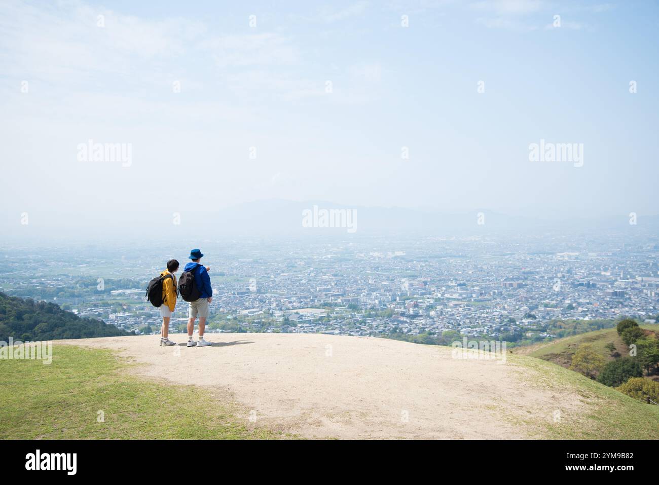 Woman standing on observation deck hi-res stock photography and images ...