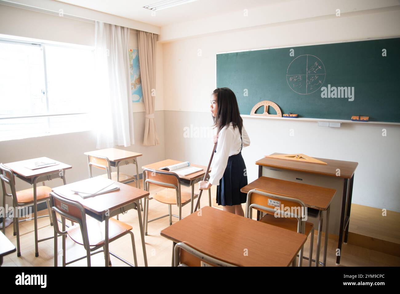 Primary children classroom desk hi-res stock photography and images - Alamy