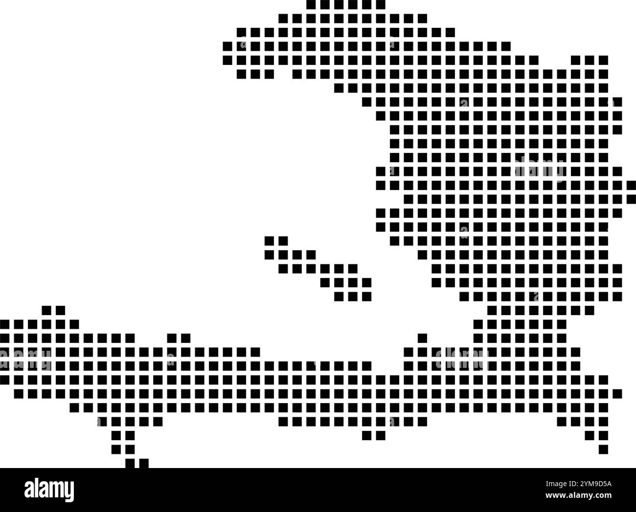 Haiti dominican republic border map hi-res stock photography and images ...