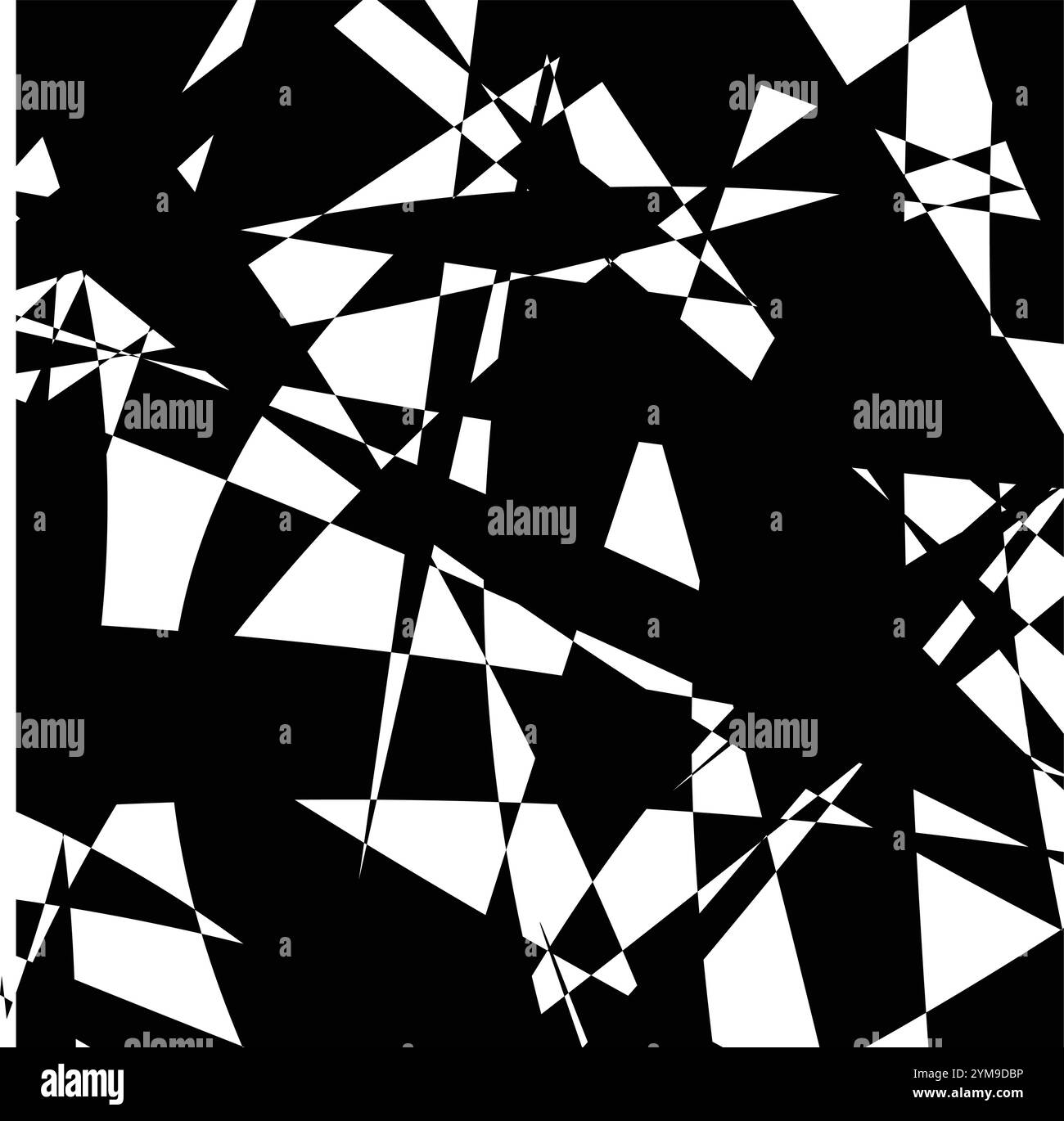 A Dynamic Black And White Abstract Design Featuring Sharp Geometric