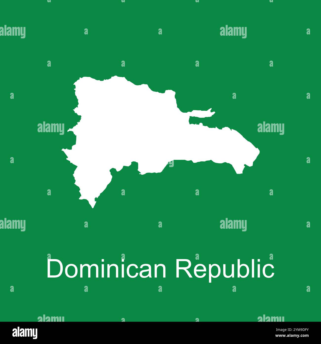 dominican republic map icon illustration design Stock Vector Image ...
