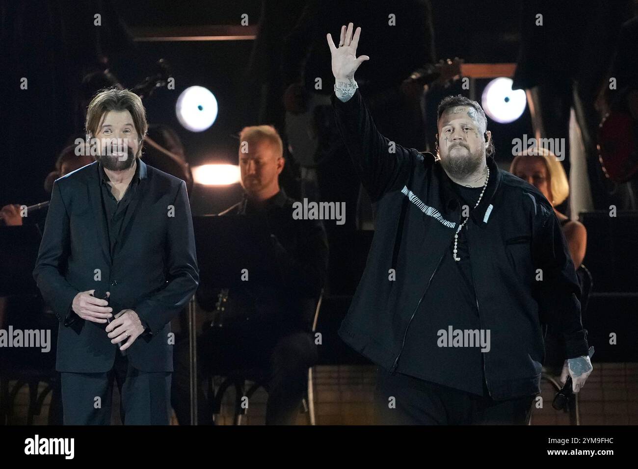 Nashville, Tennessee, USA. 20th Nov, 2024. Jelly Roll, Ronnie Dunn ...