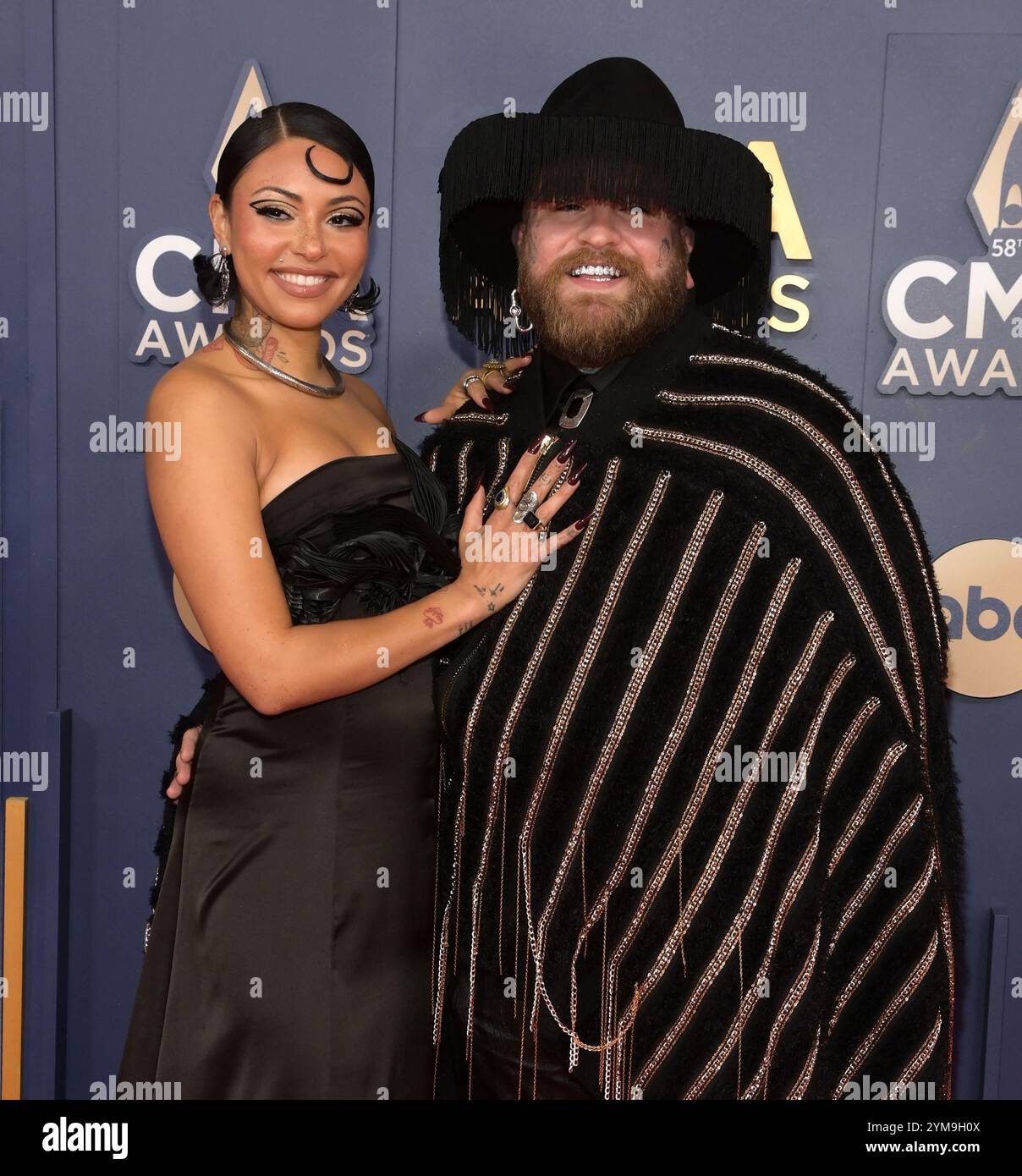 Nashville, USA. 20th Nov, 2024. Teddy Swims and Raiche Wright arriving ...